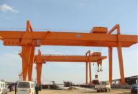 China High Power Double Girder Rail Mounted Gantry Crane 15 Ton CE / ISO Certificated for sale