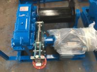 China High Speed Industrial Electric Winch , Electric Wire Rope Winch 2 Ton With Button Control for sale