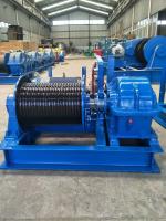 China Blue Color Light Duty Electric Winch 5 Ton With 100 Meters Steel Wire Rope for sale