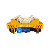 China Hydraulic Lifting Table Material Transfer Cart , Motorised On Rail Transfer Car for sale
