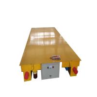 China Hydraulic Lifting Table Material Transfer Cart , Motorised On Rail Transfer Car for sale