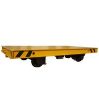China Industrial Platform Material Transfer Cart , Railway Coil Cable Drum Load Transfer Trolley for sale