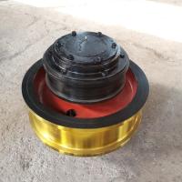 China High Duty Crane Trolley Wheels , Crane Steel Forged Wheels For Construction for sale