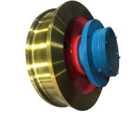 China Single / Double Flange Overhead Crane Wheels Durable High Tensile Strength for sale