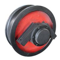 China 600*150 Double Beam Crane Trolley Wheels Set Multi Specification Available for sale