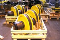 China Wheel Set Crane Spare Parts , Construction Machinery Bridge Crane Wheels for sale