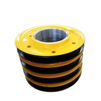 China Custom Size Port Crane Trolley Wheels , Bridge Crane Wheels On End Beam for sale