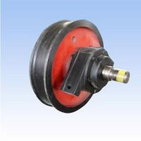 China 42CrMo Overhead Crane Trolley Wheels , Double Flange Cast Steel Railway Wheels for sale