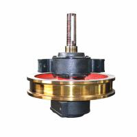 China 42CrMo Overhead Crane Trolley Wheels , Double Flange Cast Steel Railway Wheels for sale