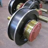 China Carbon Steel Overhead Crane Wheels High Hardness Good Wear Resistance for sale