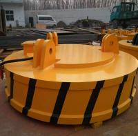 China Customized Crane Round Magnetic Chuck For Lifting Steel Metal Scrap for sale