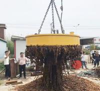 China Industrial Lifting Electromagnet Round Shape 150L MW5 Series For Steel Scrap for sale