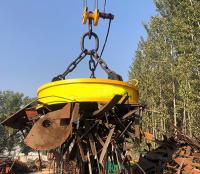 China Industrial Lifting Electromagnet Round Shape 150L MW5 Series For Steel Scrap for sale