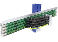 China Crane Power Supply Bus Bar Systems PVC Housing 3P Center Joiner 4 Pole Clamps for sale