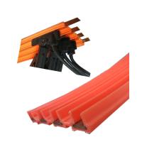 China 3P 4P 6P 90m Overhead Crane Electrical Bus Bars High Performance Orange Color for sale