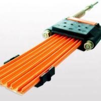 China 3P 4P 6P 90m Overhead Crane Electrical Bus Bars High Performance Orange Color for sale