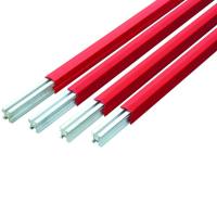 China Enclosed Conductor Crane Busbar System , 3 4 6 P PVC Housing Copper Buss Bars for sale