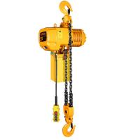 China Low Headroom Electric Chain Hoist , Low Noise Motorised Chain Block With Trolley for sale