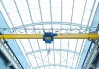 China Span 6.4m Overhead Travelling Crane , 2 Ton Safe Single Beam Bridge Crane for sale