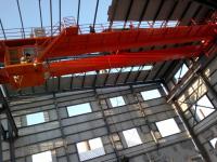 China Warehouse Monorail Double Beam Overhead Crane 50 Ton High Work Efficiency for sale