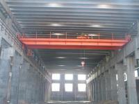 China Warehouse Monorail Double Beam Overhead Crane 50 Ton High Work Efficiency for sale