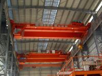 China Customized Double Beam Bridge Crane 20 Ton With Overload Protection Device for sale