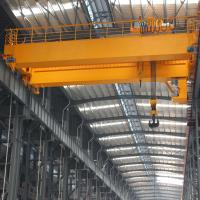 China Warehouse Monorail Double Beam Overhead Crane 50 Ton High Work Efficiency for sale