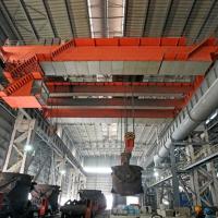 China Metallurgy Melt Shop Double Beam Overhead Crane 70 Ton Electric Winch Lifting for sale