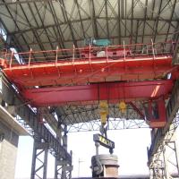 China Casting Steel Mill Double Girder Overhead Crane 30 Ton High Work Efficiency for sale