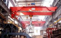 China Casting Steel Mill Double Girder Overhead Crane 30 Ton High Work Efficiency for sale