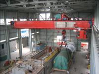 China 7.5-31.5m Span Double Girder Overhead Crane , Double Beam Bridge Crane ISO Standard for sale