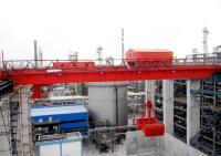 China Hydraulic Grapple Grab Overhead Crane Double Girder 3 Phase 380V 50Hz for sale