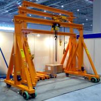 China 1 Ton one Frame Portable Gantry Crane , Movable Gantry Crane With Chain Hoist for sale