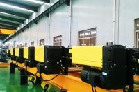 China Customized 10T Monorail Low Profile Hoist Trolley Wireless Remote Control for sale