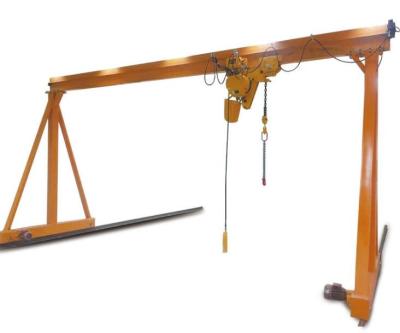 China Custom Color Portable Gantry Crane 5 Ton , Movable Gantry Crane Easy Installation for sale