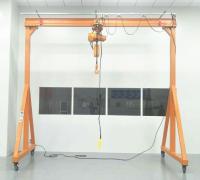 China 1 Ton Portable Gantry Crane Span 2-12m Compact Structure Long Service Life for sale