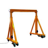 China 4 Wheels Mini Type Mobile Gantry Crane With Chain Or Wire Rope Hoist for sale