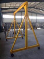 China Adjustable Height Portable Gantry Crane , Foldable Gantry Crane With 4 Wheels for sale