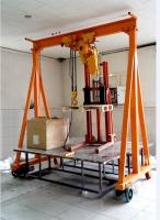 China Adjustable Height Portable Gantry Crane , Foldable Gantry Crane With 4 Wheels for sale