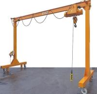 China 4 Wheels Mini Type Mobile Gantry Crane With Chain Or Wire Rope Hoist for sale