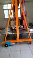 China Adjustable Height Portable Gantry Crane , Foldable Gantry Crane With 4 Wheels for sale