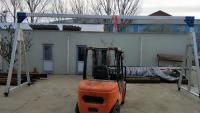 China Warehouse Use Mini Portable Aluminum Gantry Crane With Hand Chain Block for sale