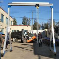 China Alluminium Light Duty Gantry Crane 0.5T 1T Moisture Corrosion Protection for sale
