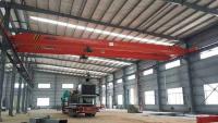 China Small 10 Ton Single Girder Bridge Crane Span 15m Wireless Remote Control for sale