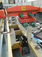 China Small 10 Ton Single Girder Bridge Crane Span 15m Wireless Remote Control for sale