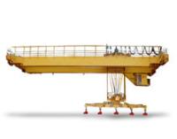 China High Lifting Height Double Girder Overhead Crane With Electromagnetic Hanging Beam for sale