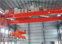 China High Lifting Height Double Girder Overhead Crane With Electromagnetic Hanging Beam for sale