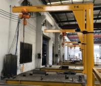 China 12m Span 360 Degree Swing 5T Pillar Mounted Jib Crane for sale