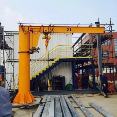 China Compact Fast Loading Steel 11T Standing Column Jib Crane for sale