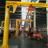 China Polyurethane Buffer 30KN 360° Rotating Slewing Jib Crane for sale